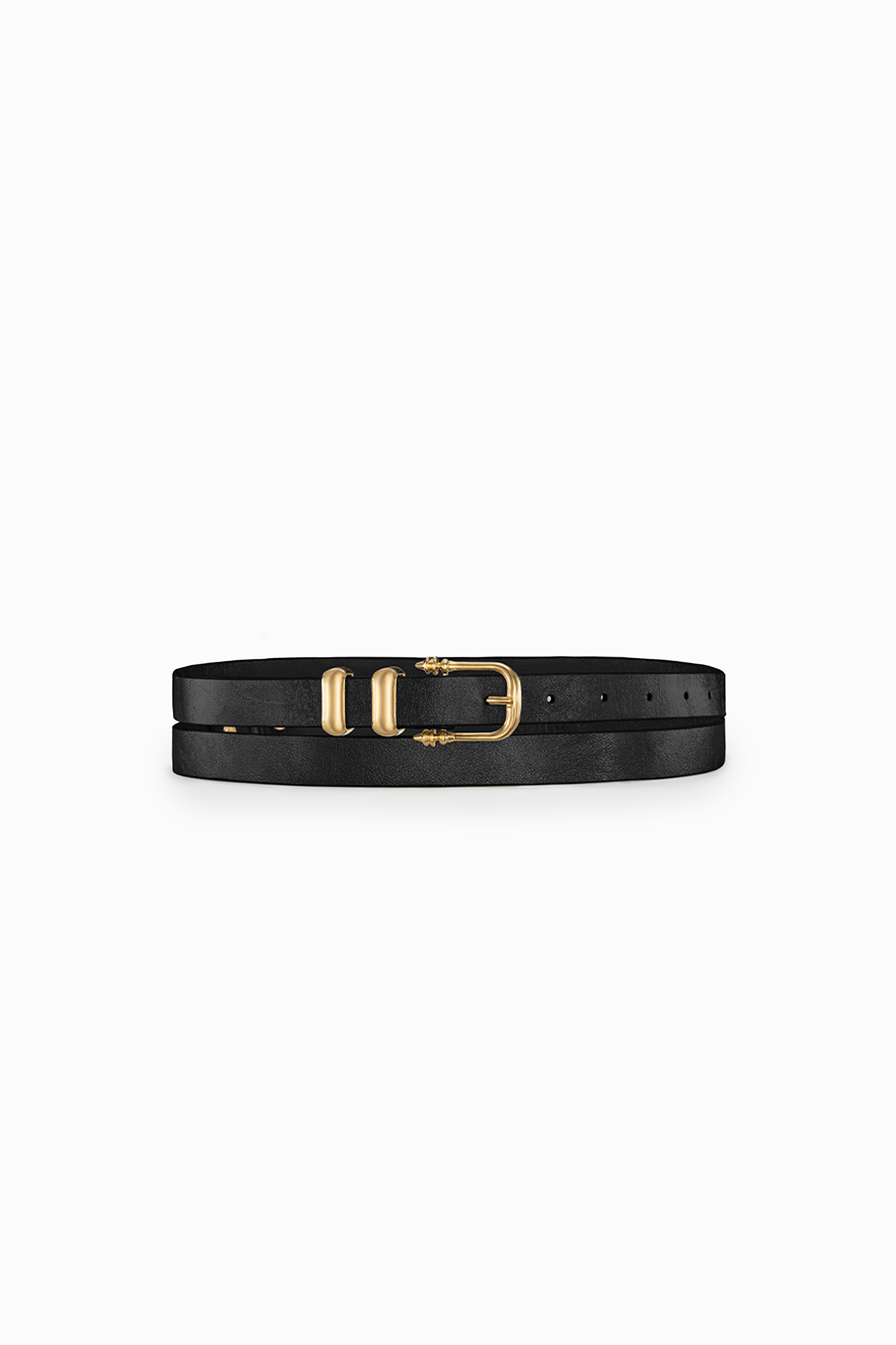 Mini Classic Belt - Metallic Black - Designer Belt | OKHTEIN Official Store