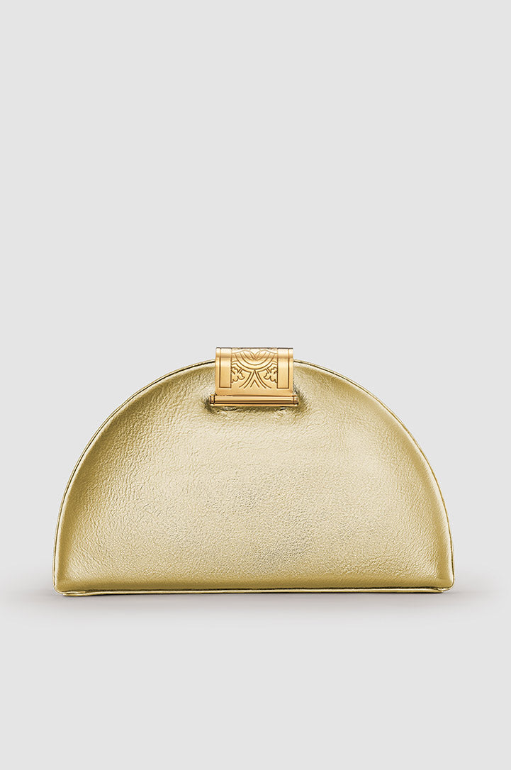 Dome Clutch - Metallic Gold - Designer Clutch | OKHTEIN Official Store